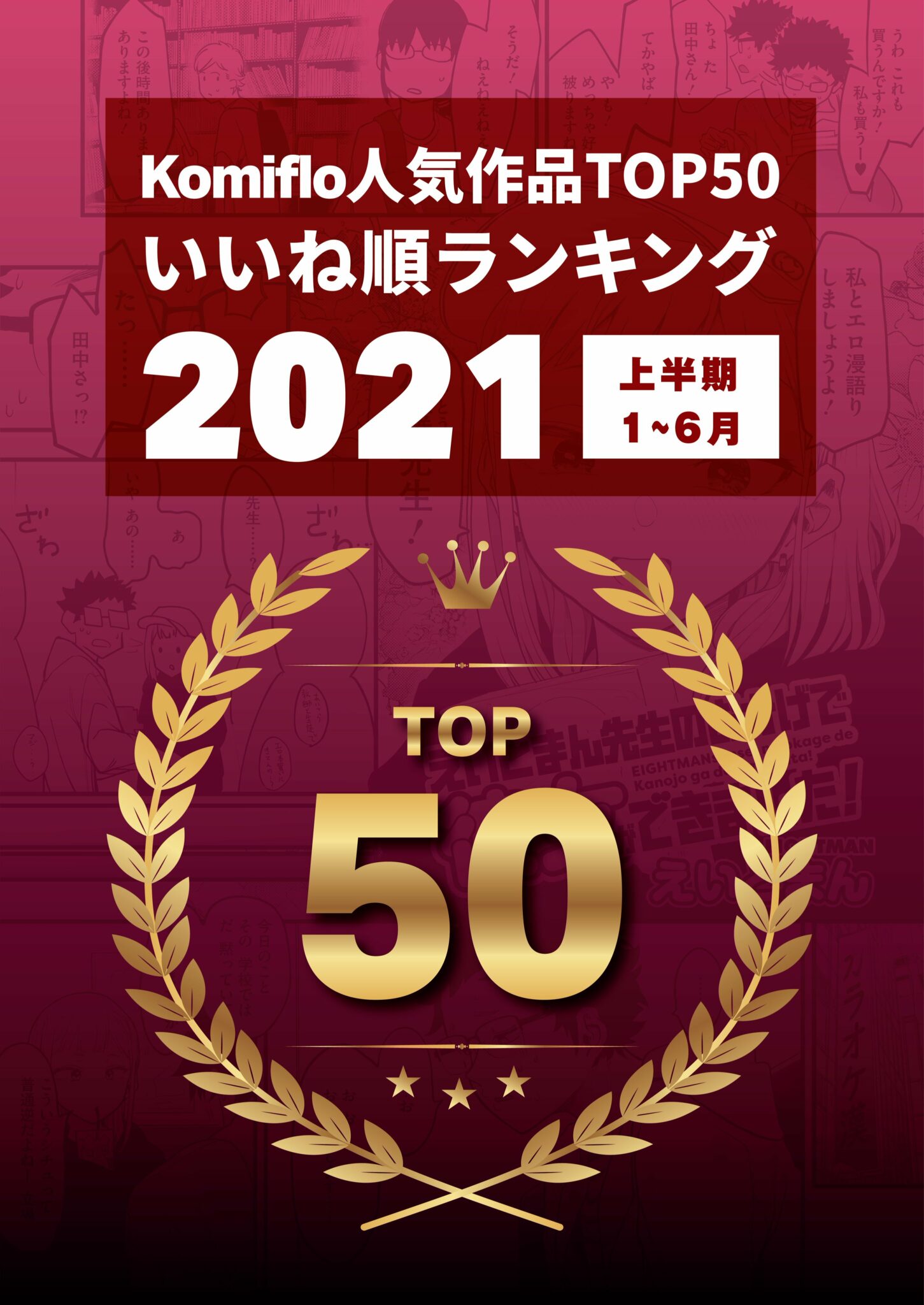 日本成人漫画网站「Komiflo」公开上半年TOP 50漫画！不要等了，准备上车！ - Wanuxi