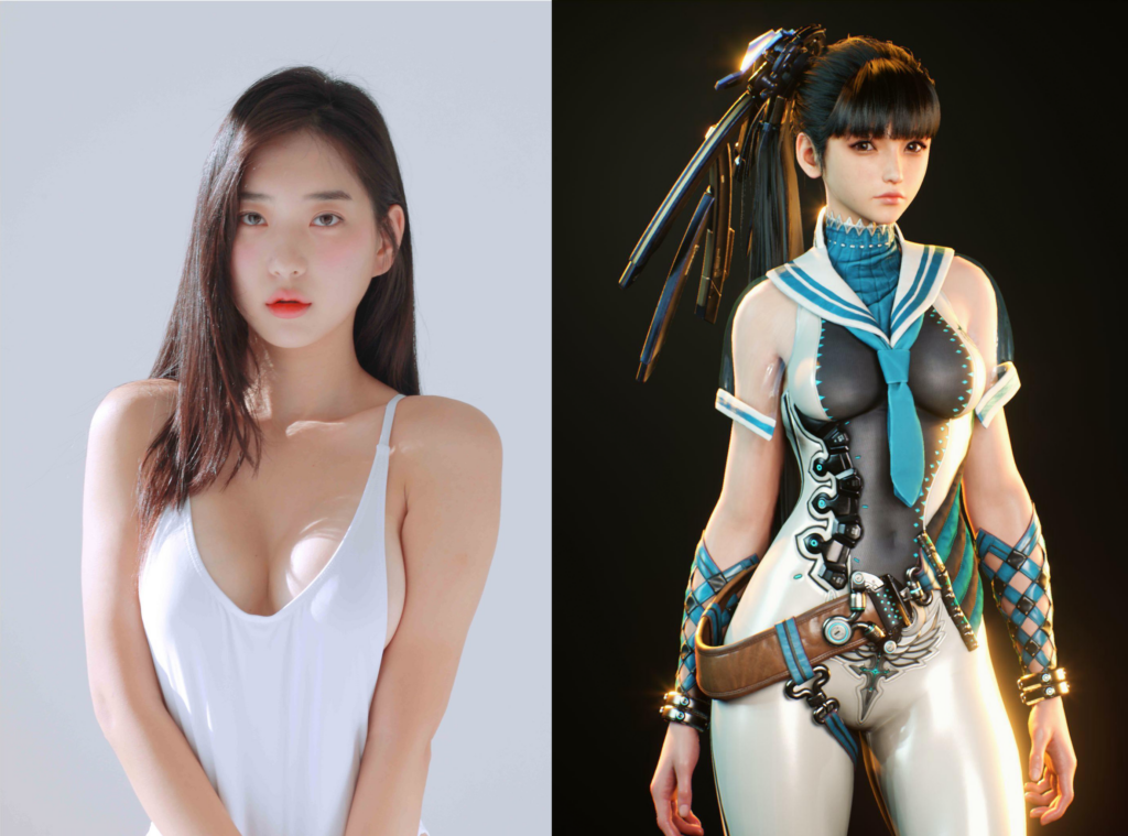 网传《Stellar Blade》主角的体模是韩国模特申才恩！同时展示人体扫描片段！ - Wanuxi