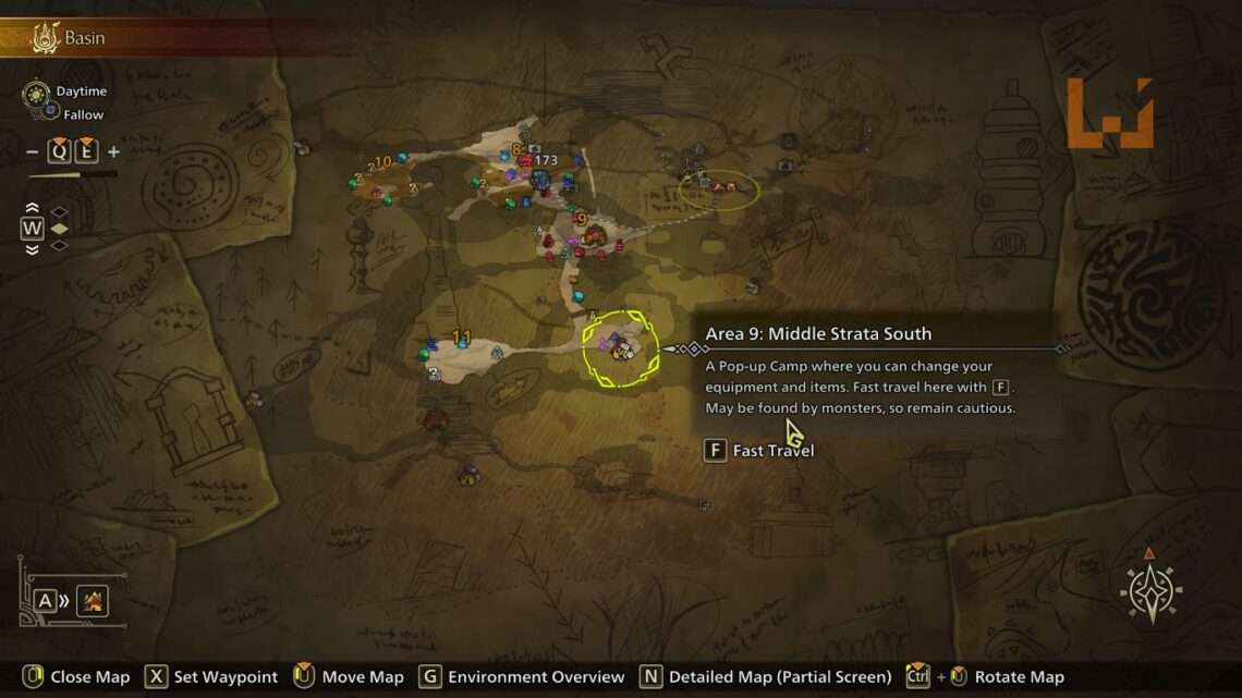 《怪物猎人：荒野》简易营地放置攻略：安全位置一览，告别营地被摧毁的烦恼！ - Wanuxi