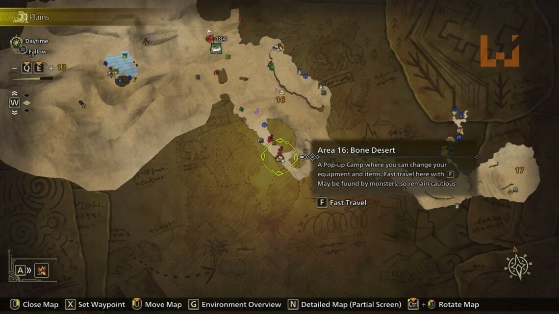 《怪物猎人：荒野》简易营地放置攻略：安全位置一览，告别营地被摧毁的烦恼！ - Wanuxi