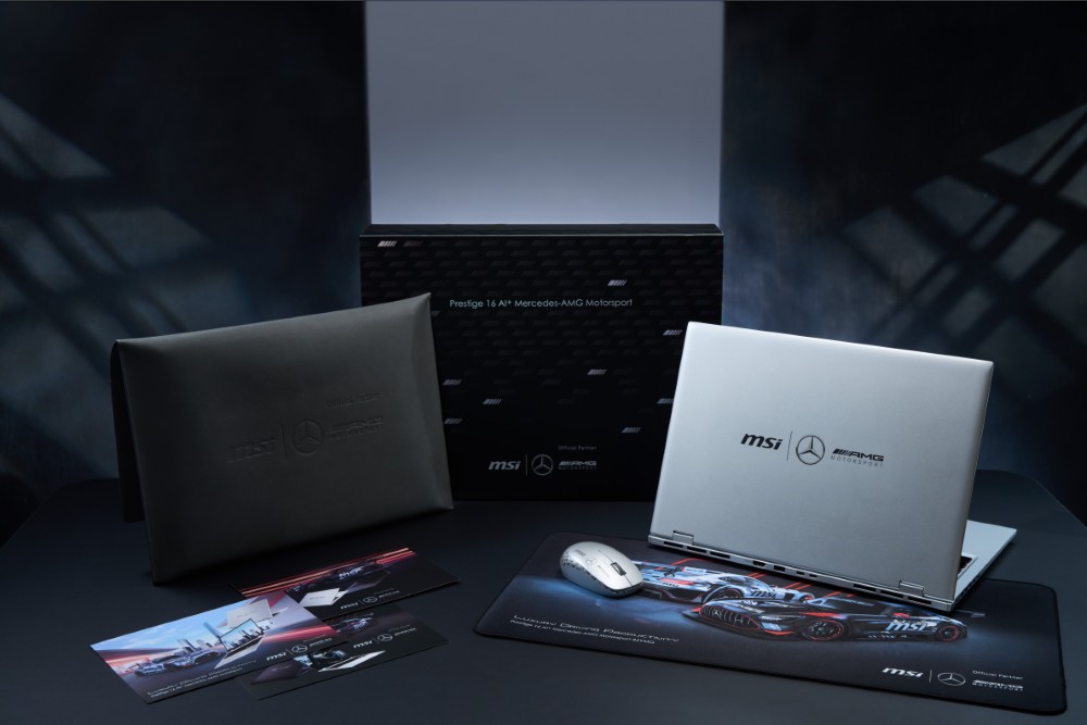 MSI携手Mercedes-AMG Motorsport推出Prestige 16 AI+限量版笔电，售价为RM8,699！ - Wanuxi