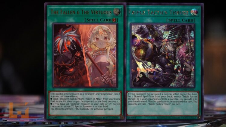 《游戏王》全新《游戏王编年史卡组：落胤与圣女》开箱：全闪UR与新图异画 - Wanuxi