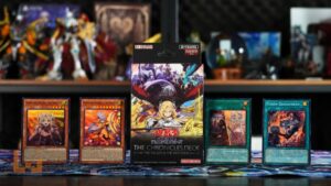 《游戏王》全新《游戏王编年史卡组：落胤与圣女》开箱：全闪UR与新图异画 - Wanuxi